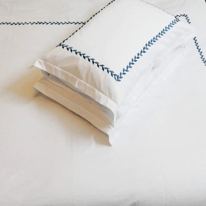 The Tangerine Store 3-Piece Ash Tree Pure Linen Duvet Cover Set 102x90 ...