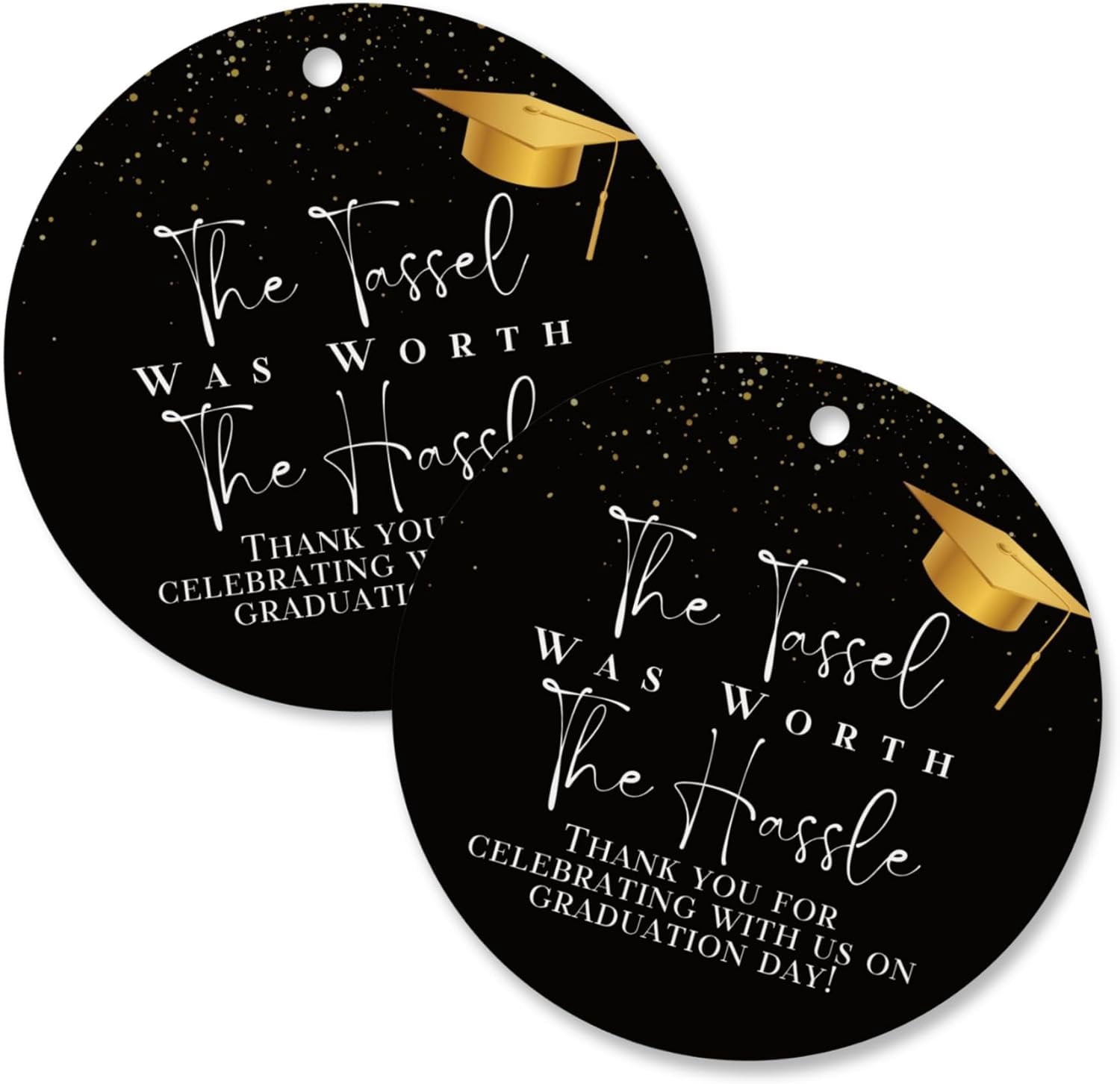 The Tassel was Worth The Hassle Graduation Favor Bottle Tags 30 Pack 2. ...
