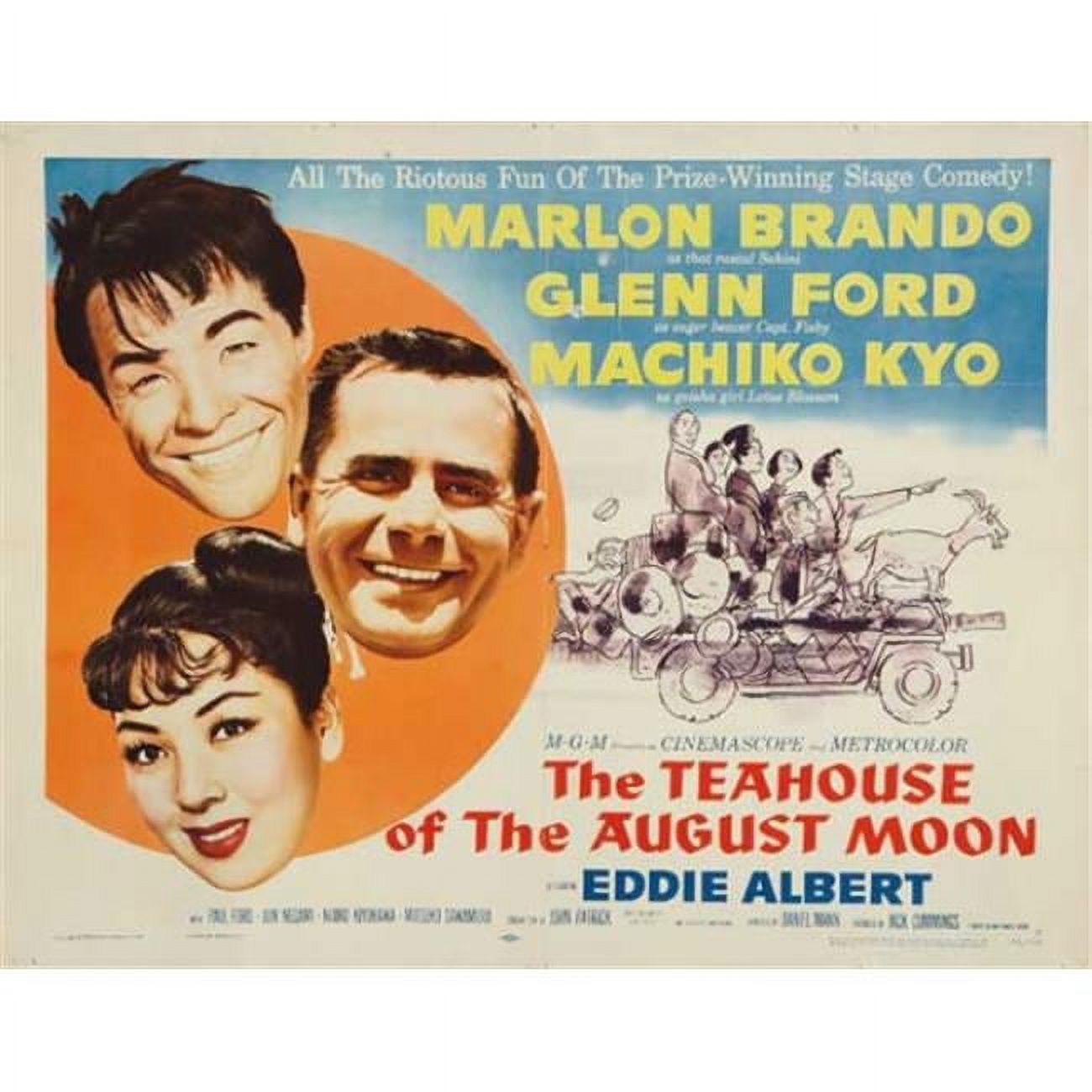 The Teahouse of the August Moon Movie Poster - 27 x 40 in. - Walmart.com