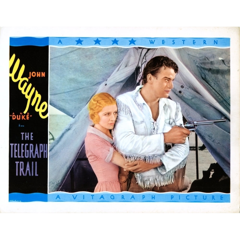 The Telegraph Trail Us Lobbycard From Left: Marceline Day John Wayne ...
