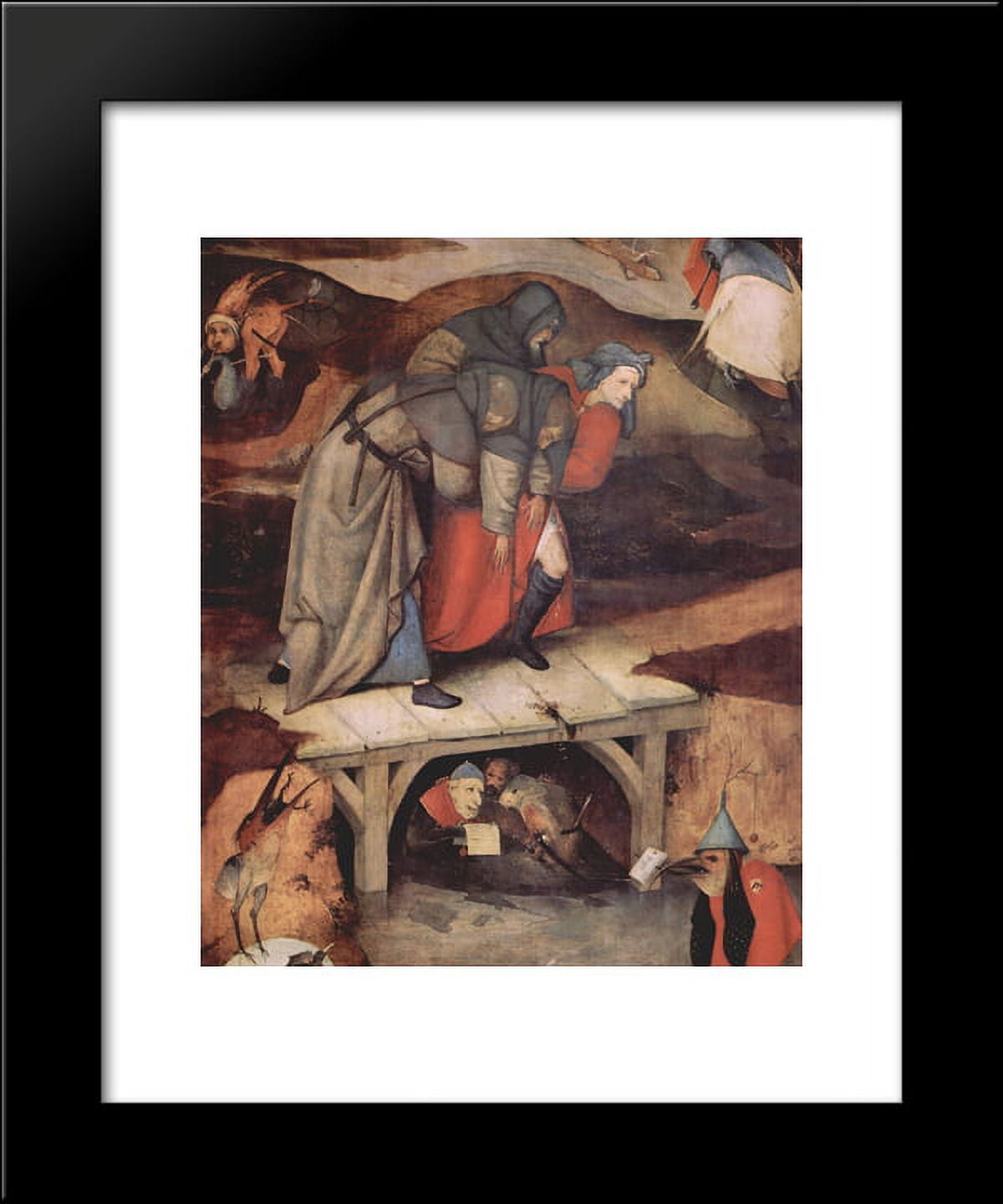 The Temptation of St. Anthony (detail) 20x24 Framed Art Print by Bosch ...