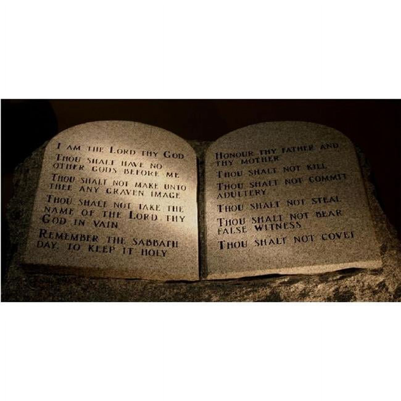 The Ten Commandments Photo License Plate - Walmart.com