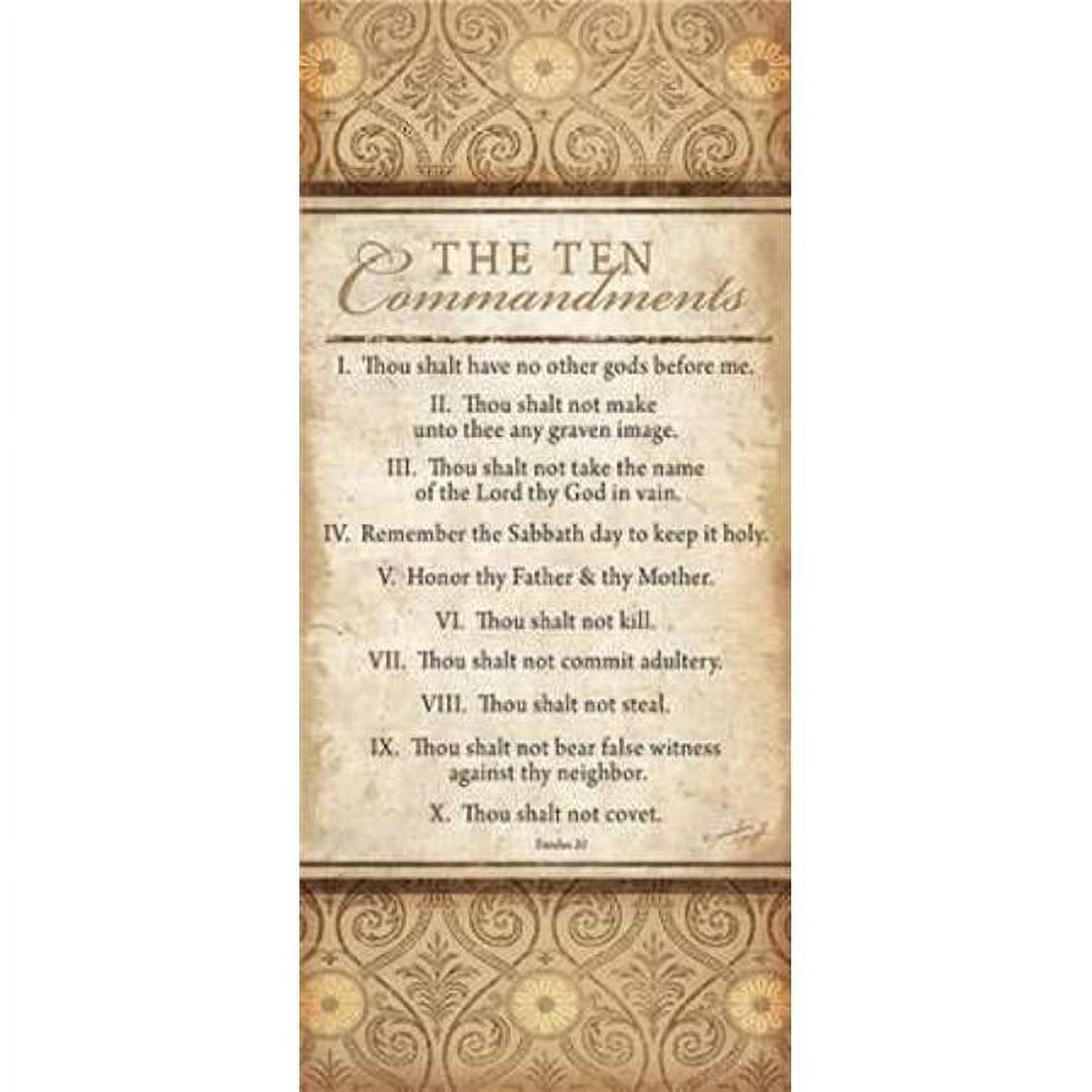 The Ten Commandments Poster Print by Jennifer Pugh (10 x 20) - Walmart.com