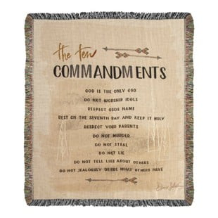 The Ten Commandments, Tapestry Throw, Brown - Walmart.com