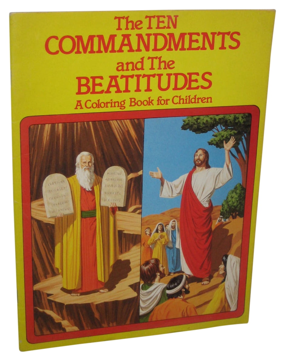 The Ten Commandments and The Beatitudes (1989) Regina Press Coloring ...