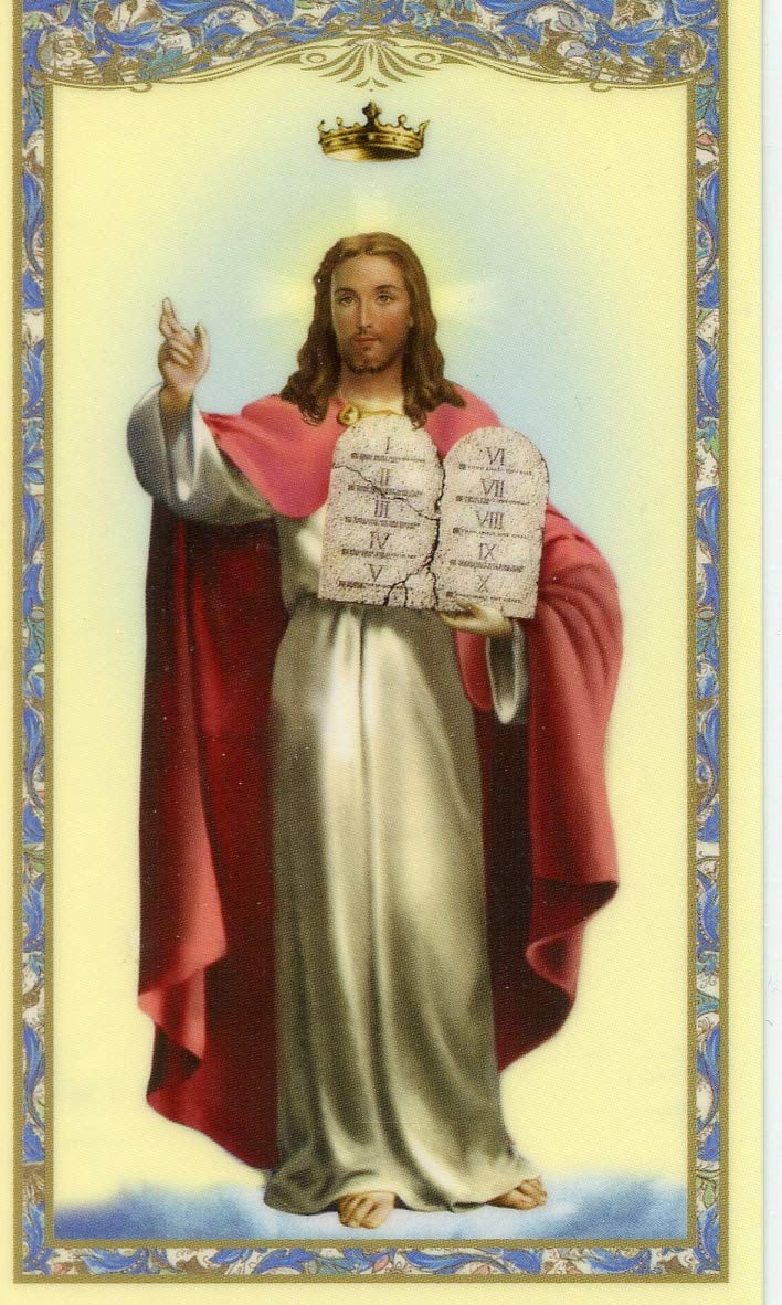 The Ten Commandments holy card - laminated - Pack of 25 - Walmart.com