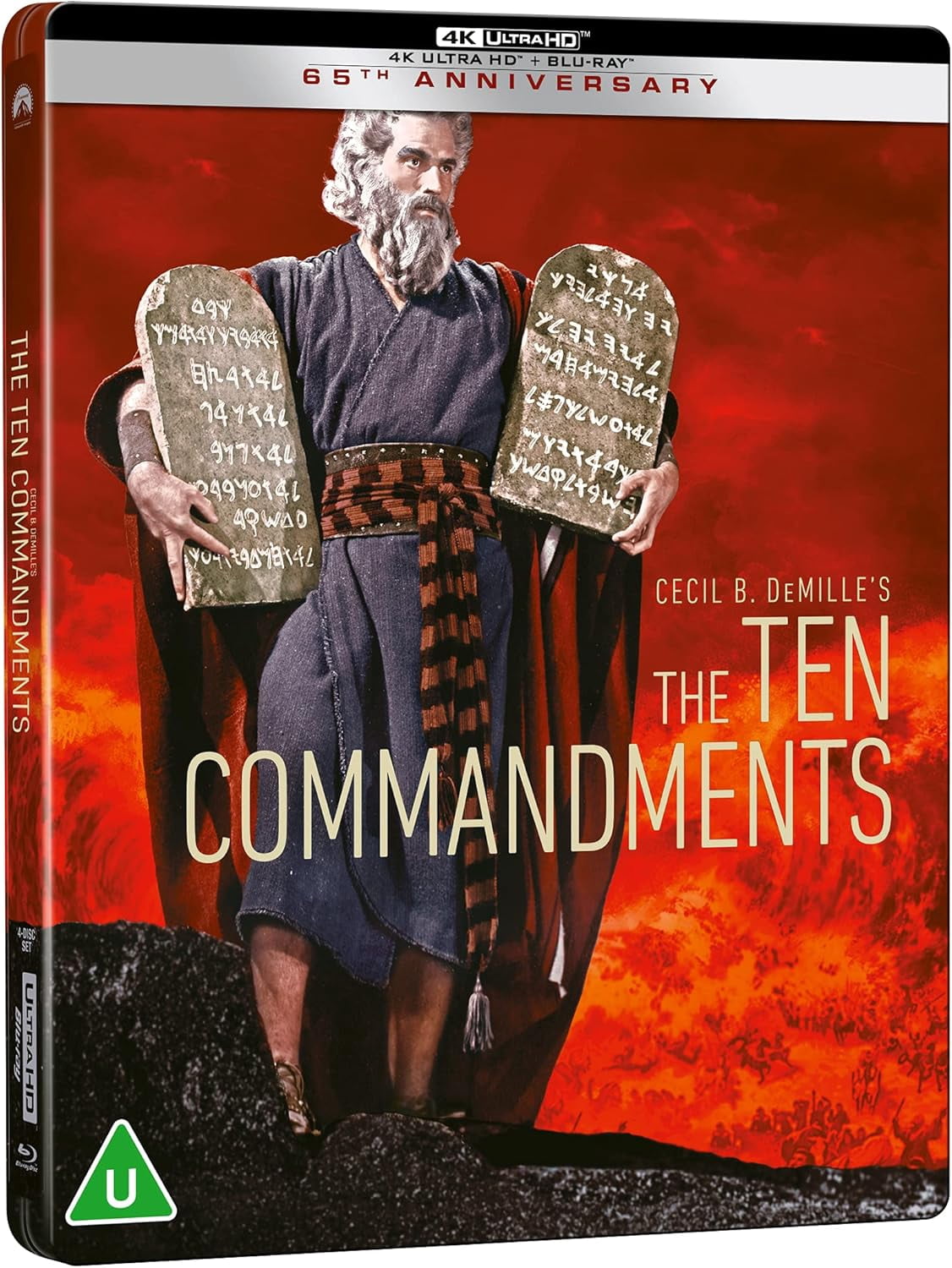 The Ten Commandments Limited Edition 4K UHD Steelbook (4K Ultra HD ...
