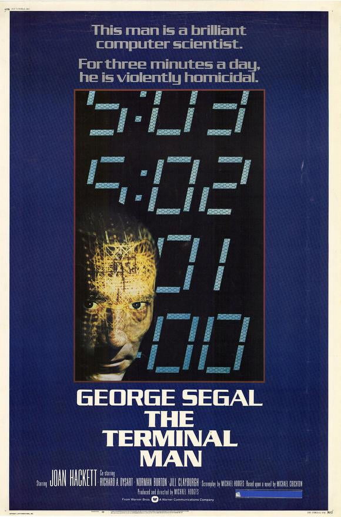 The Terminal Man Poster Movie 27 x 40 In - 69cm x 102cm George Segal ...