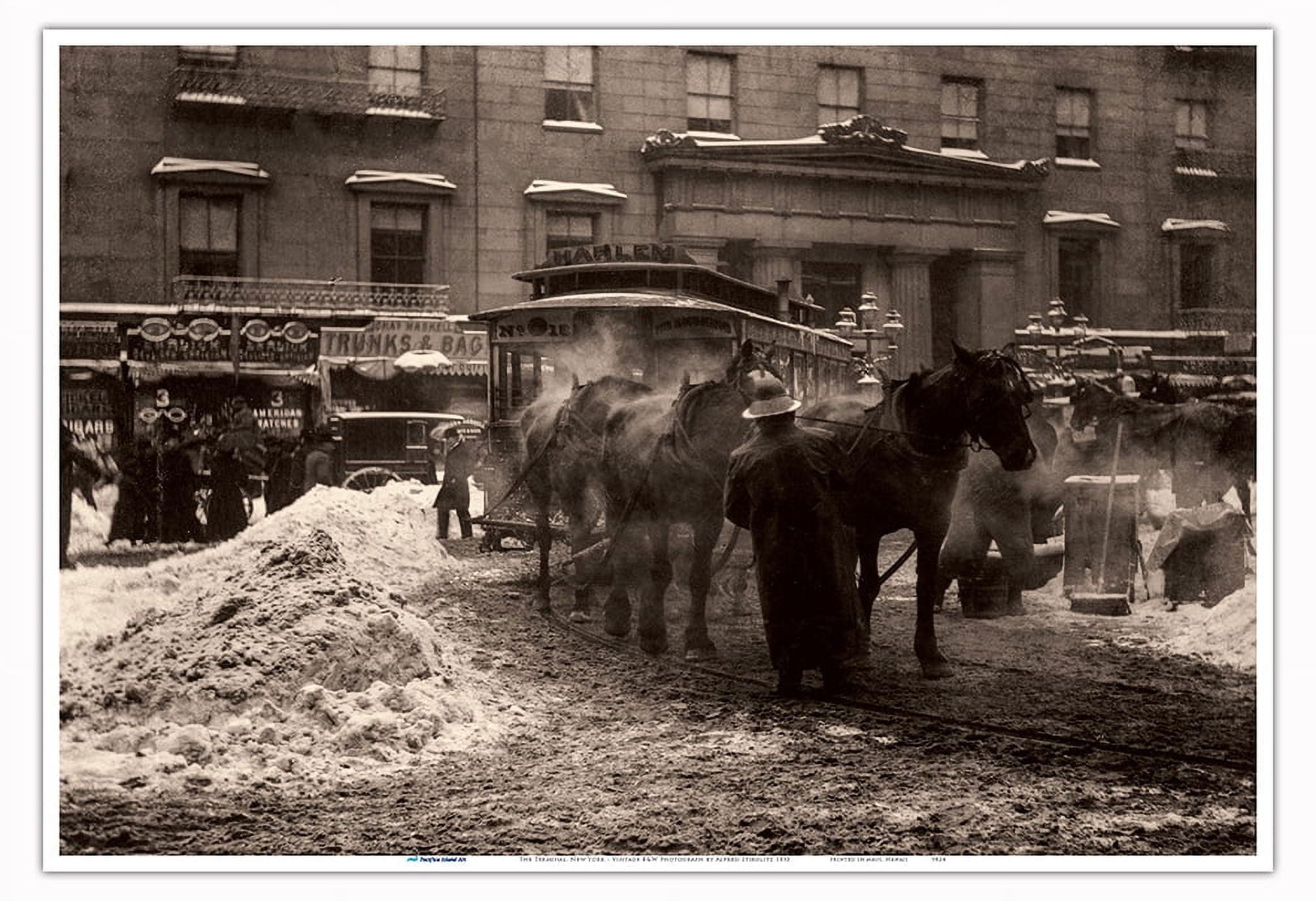 The Terminal, New York - Vintage B&W Photograph by Alfred Stieglitz c ...