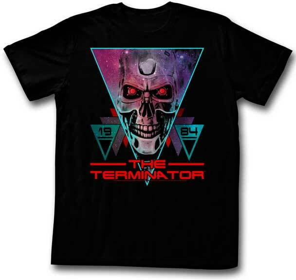 The Terminator 80's Movie 1984 Terminator T 800 Face In Space Men's T ...