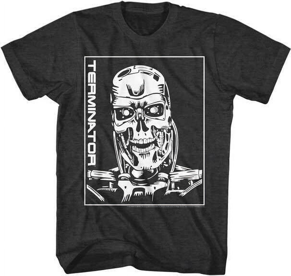 The Terminator 80's Movie T 800 Machine Head Arnold Schwarzenegger Men ...