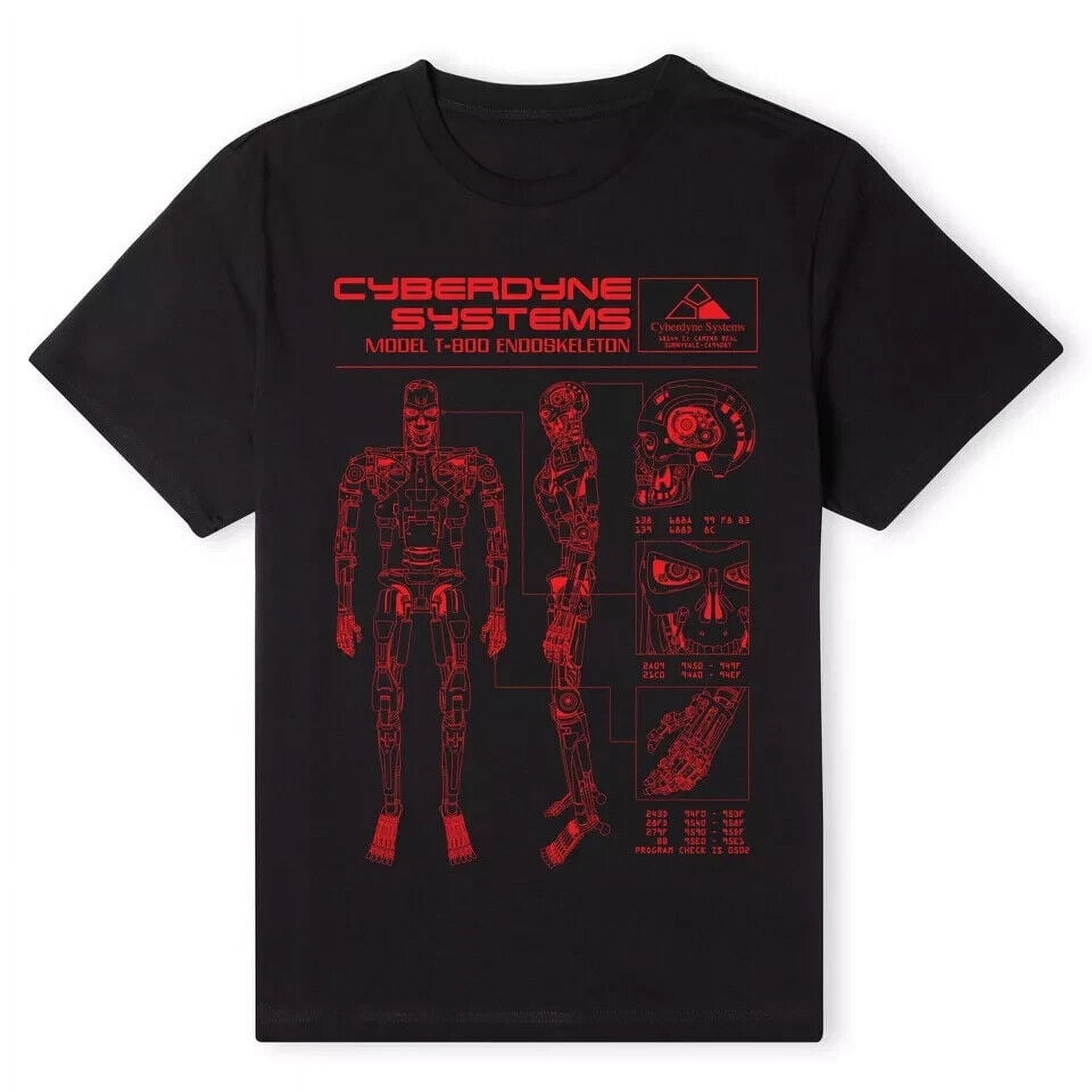 The Terminator T-800 Schematic T-Shirt A0411_32 - Walmart.com