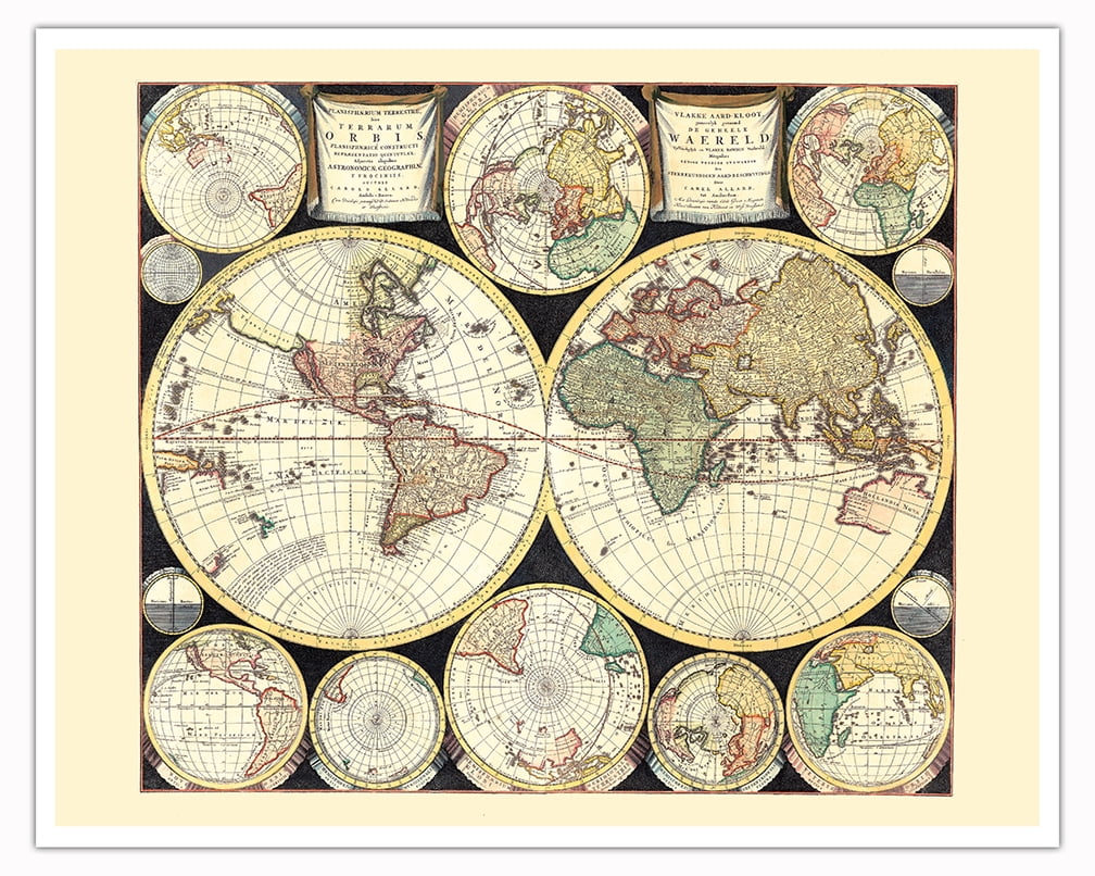 The Terrestrial Planisphere (Planisphaerium Terrestre Sive Terrarum ...