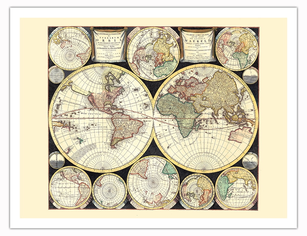 The Terrestrial Planisphere (Planisphaerium Terrestre Sive Terrarum ...