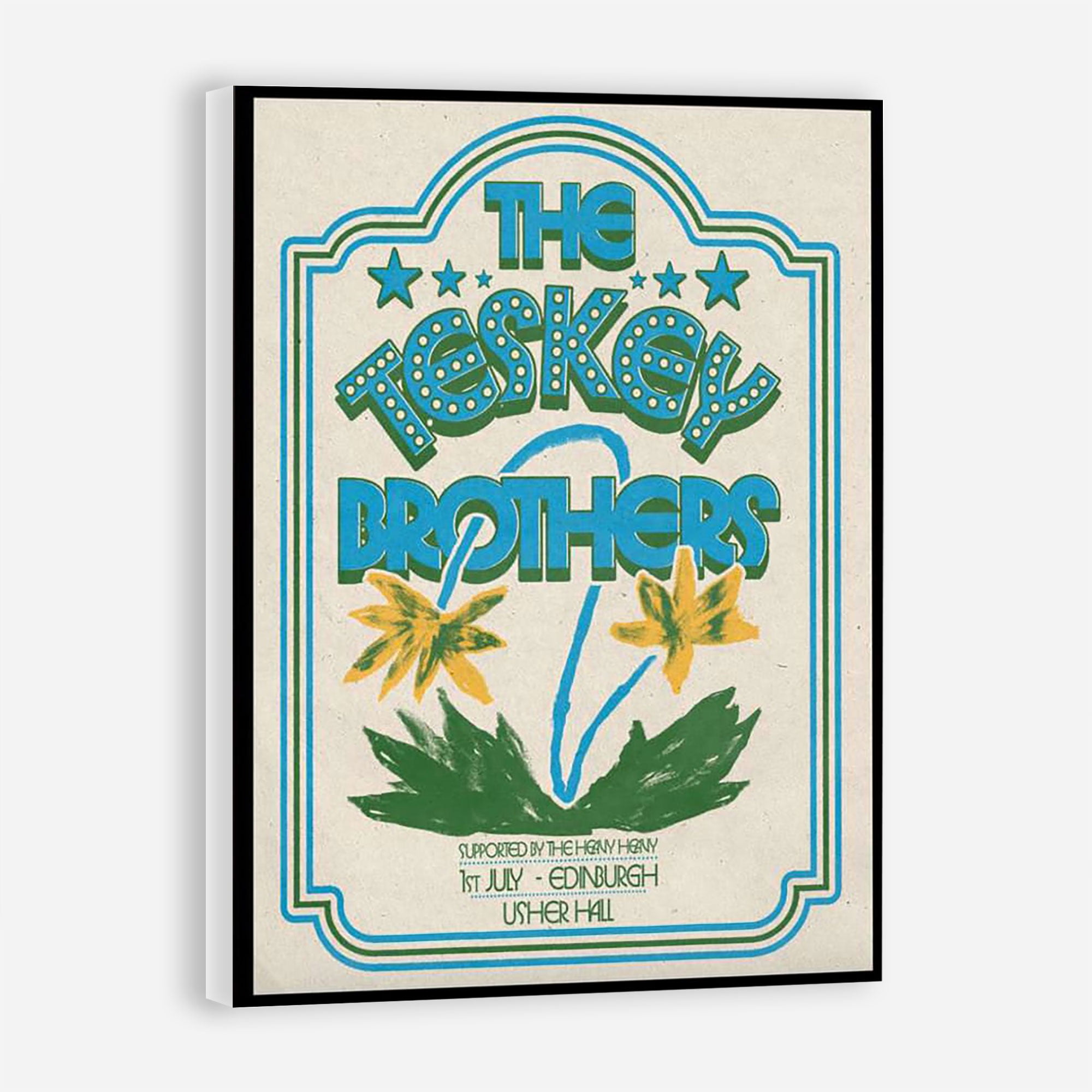 The Teskey Brothers Edinburgh Scotland Jul 1 2025 Tour Poster - Walmart.com
