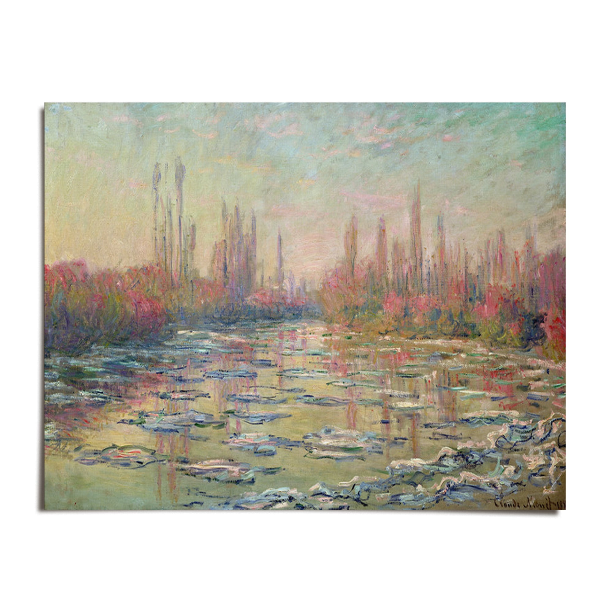 The Thaw on the Seine, near Vetheuil, 1880 - Claude Monet - 9x12 - Wall ...