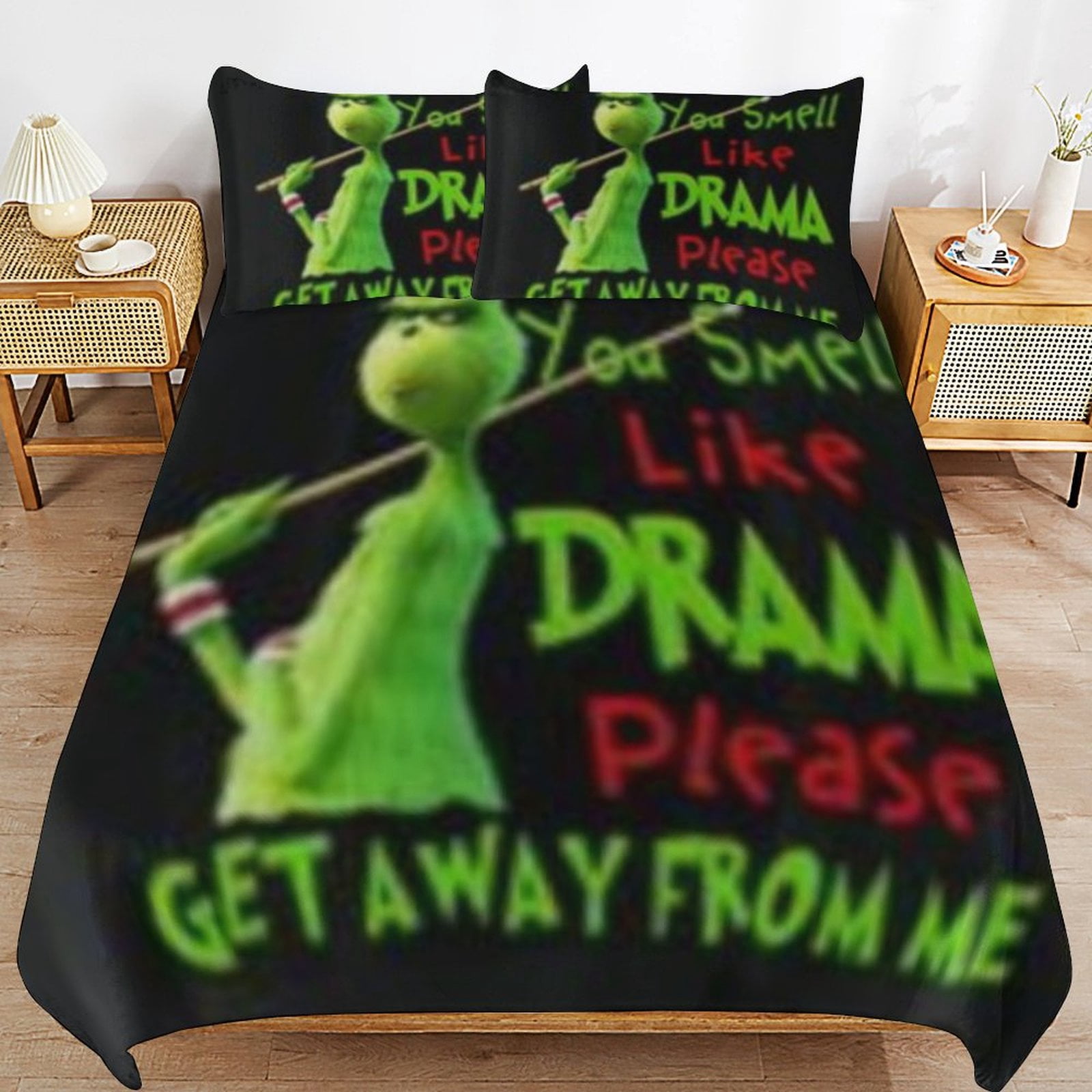 The The-Grinch 3-Piece All Season Bedding Set, Comforter Set with ...