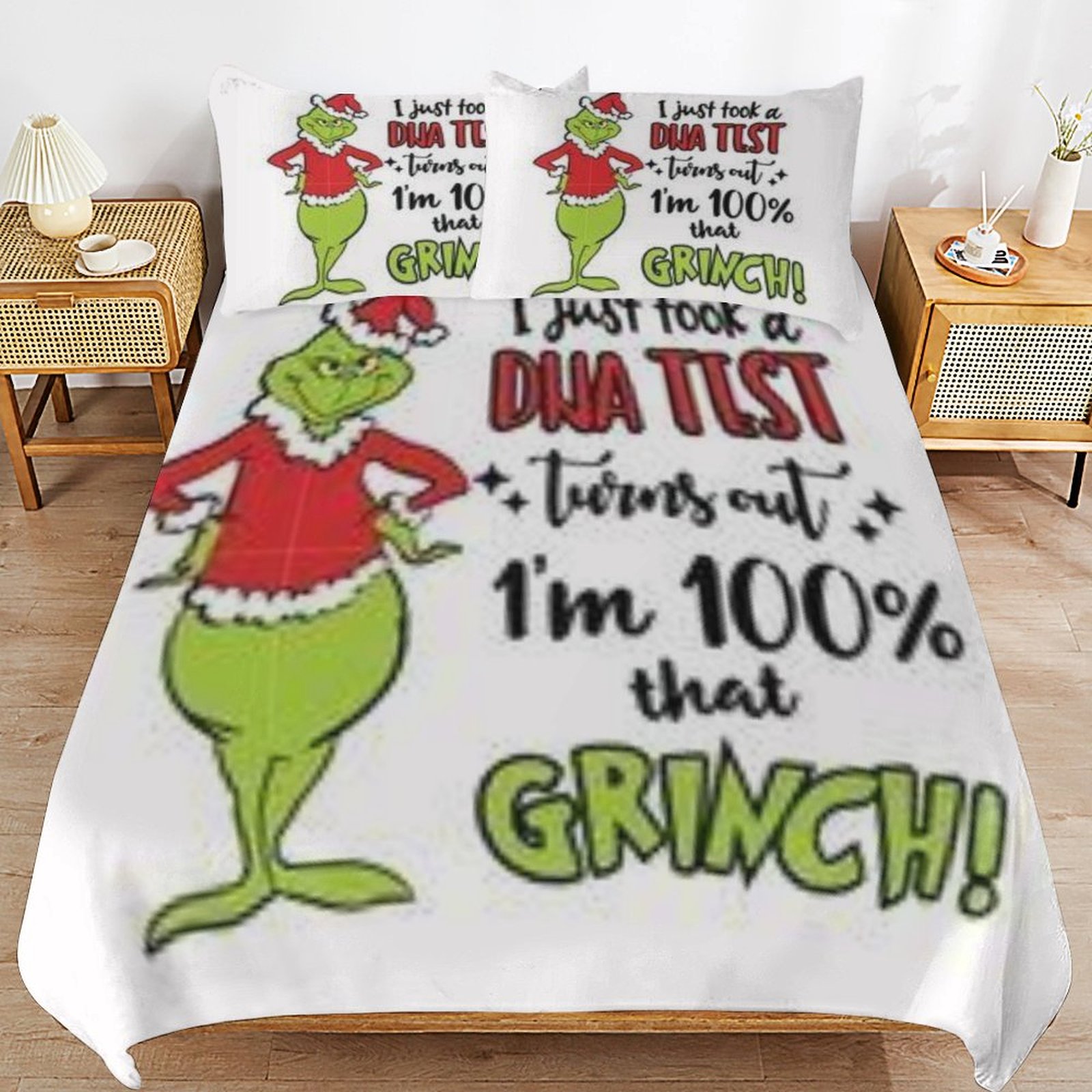 The The-Grinch 3-Piece All Season Bedding Set, Comforter Set with ...
