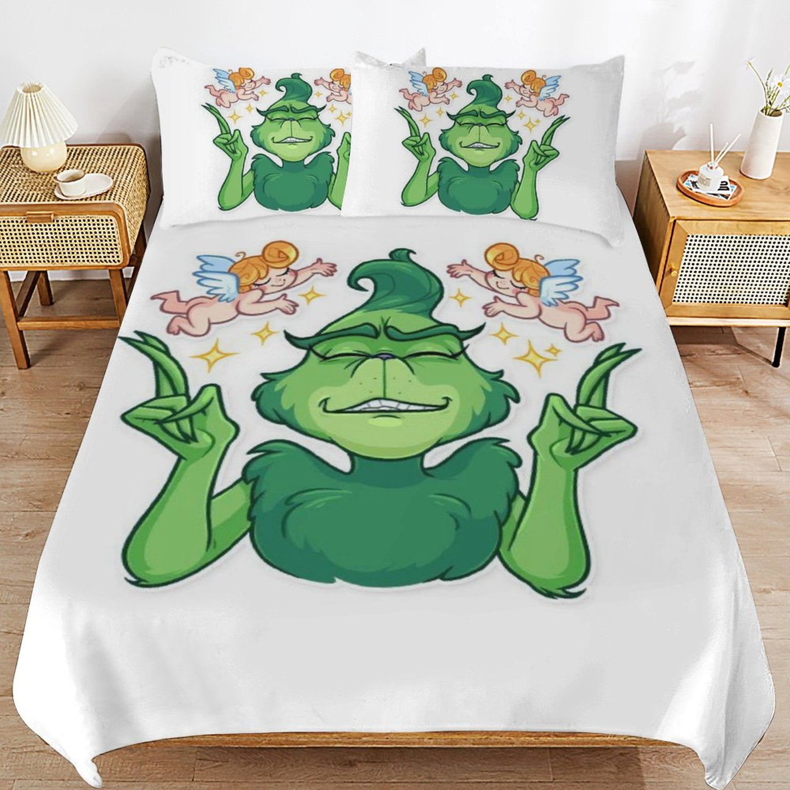 The The-Grinch 3-Piece All Season Bedding Set, Comforter Set with ...