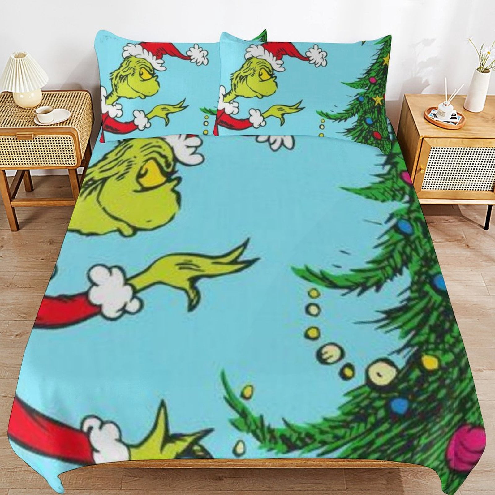 The The-Grinch/Christmas 3-Piece All Season Bedding Set, Comforter Set ...