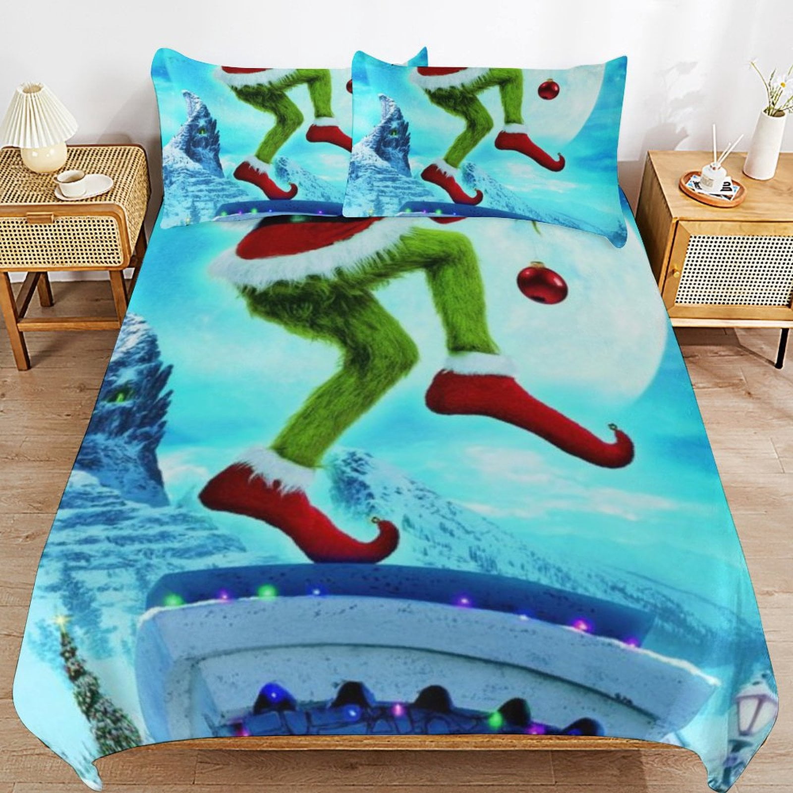 The The-Grinch/Christmas 3-Piece All Season Bedding Set, Comforter Set ...
