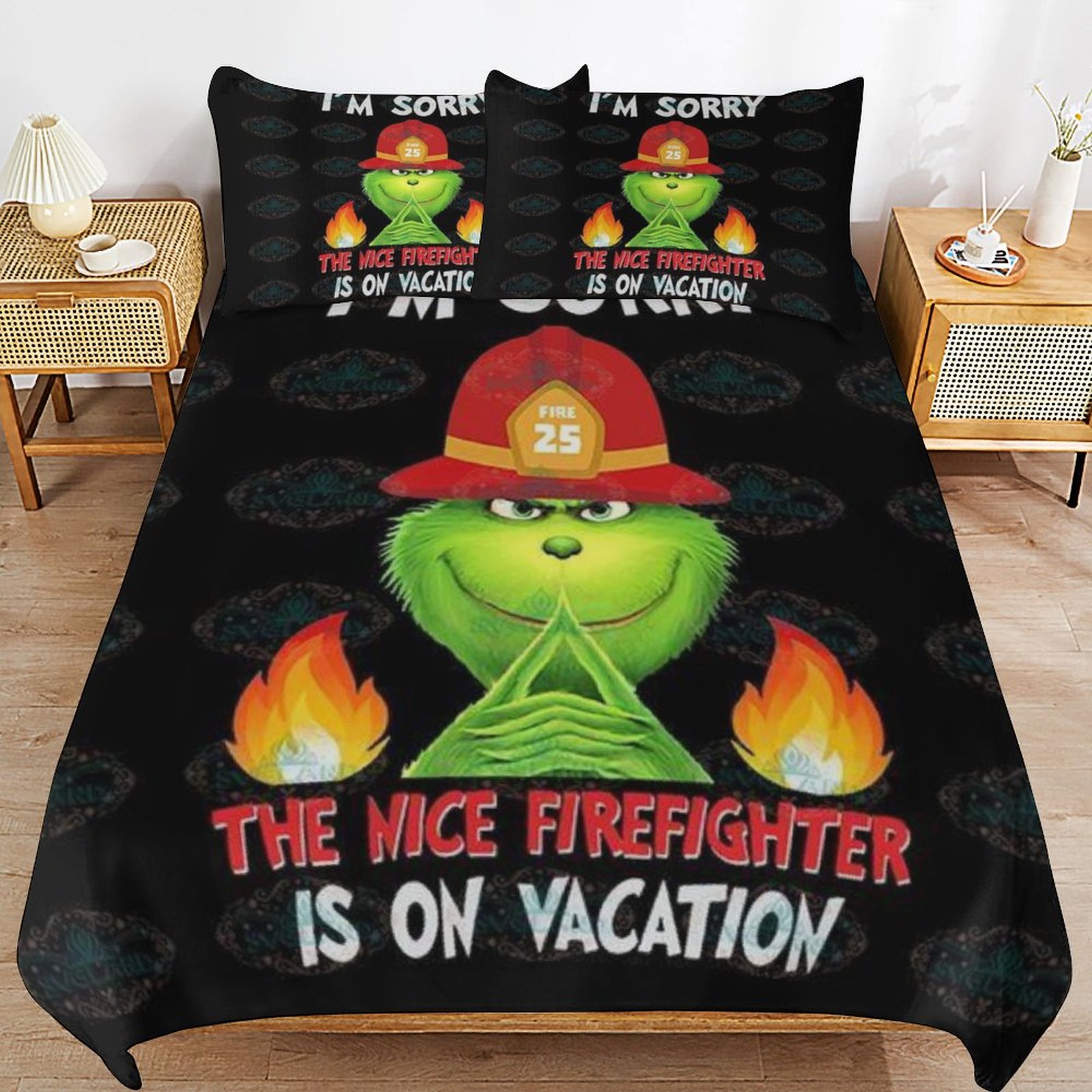 The The-Grinch/Christmas 3-Piece All Season Bedding Set, Comforter Set ...