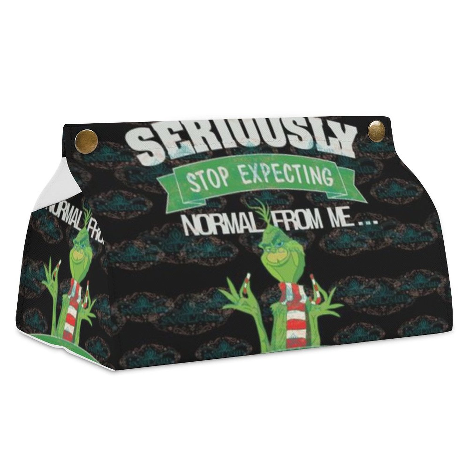 The The-Grinch/Christmas Tissue Box Cover - PU Tissue Box Cover ...