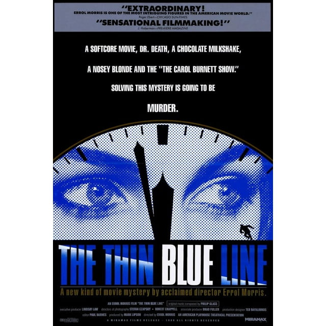 The Thin Blue Line POSTER (27x40) (1988) - Walmart.com