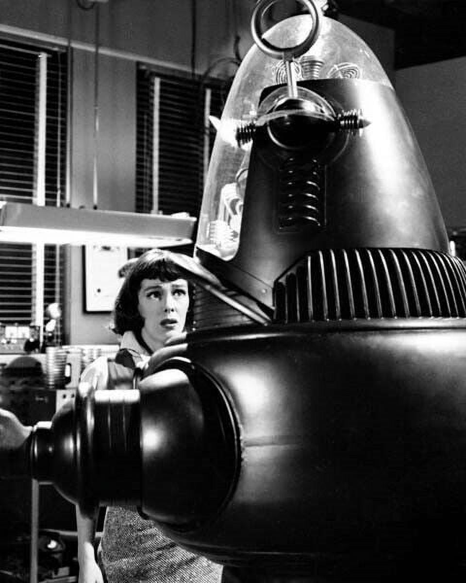 The Thin Man TV series Robby the Robot approaches Phyllis Kirk Robot ...