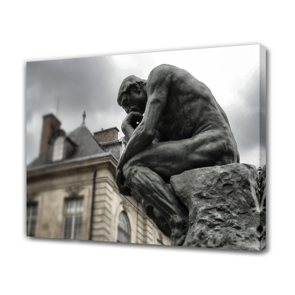 The Thinker By Auguste Rodin Canvas Poster Bedroom Decor Sports ...
