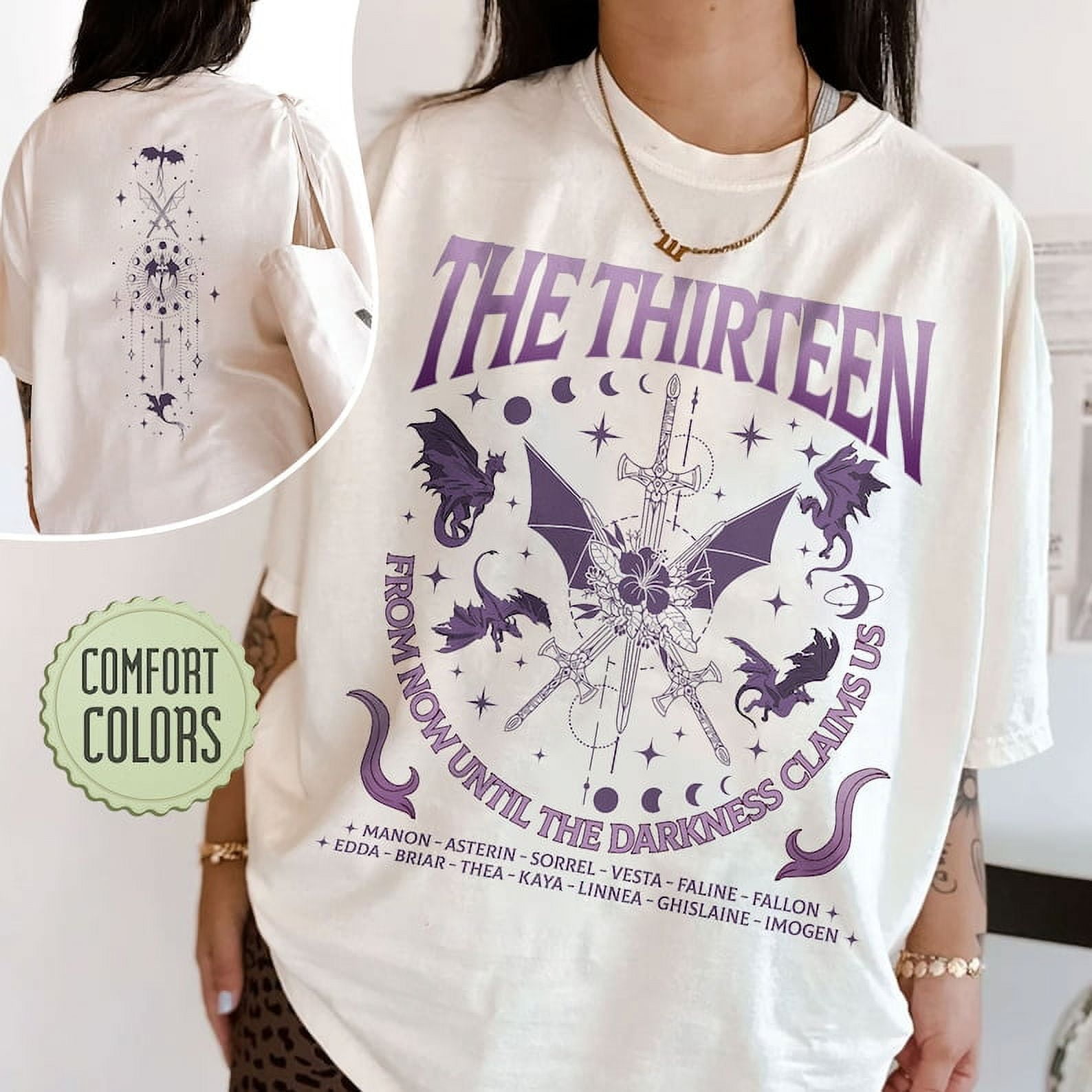 The Thirteen Throne Of Glass Comfort Colors Shirt, From Now Until The Darkness Claims Us, Throne ...