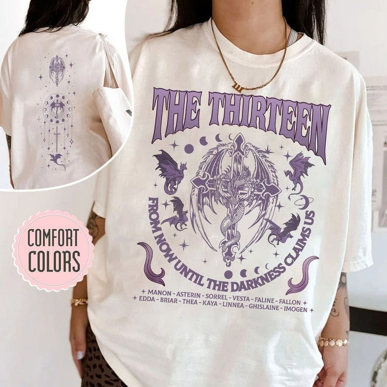 The Thirteen Throne Of Glass Shirt - 'From Now Until The Darkness Claims Us' Tee, SJM Merch, We ...