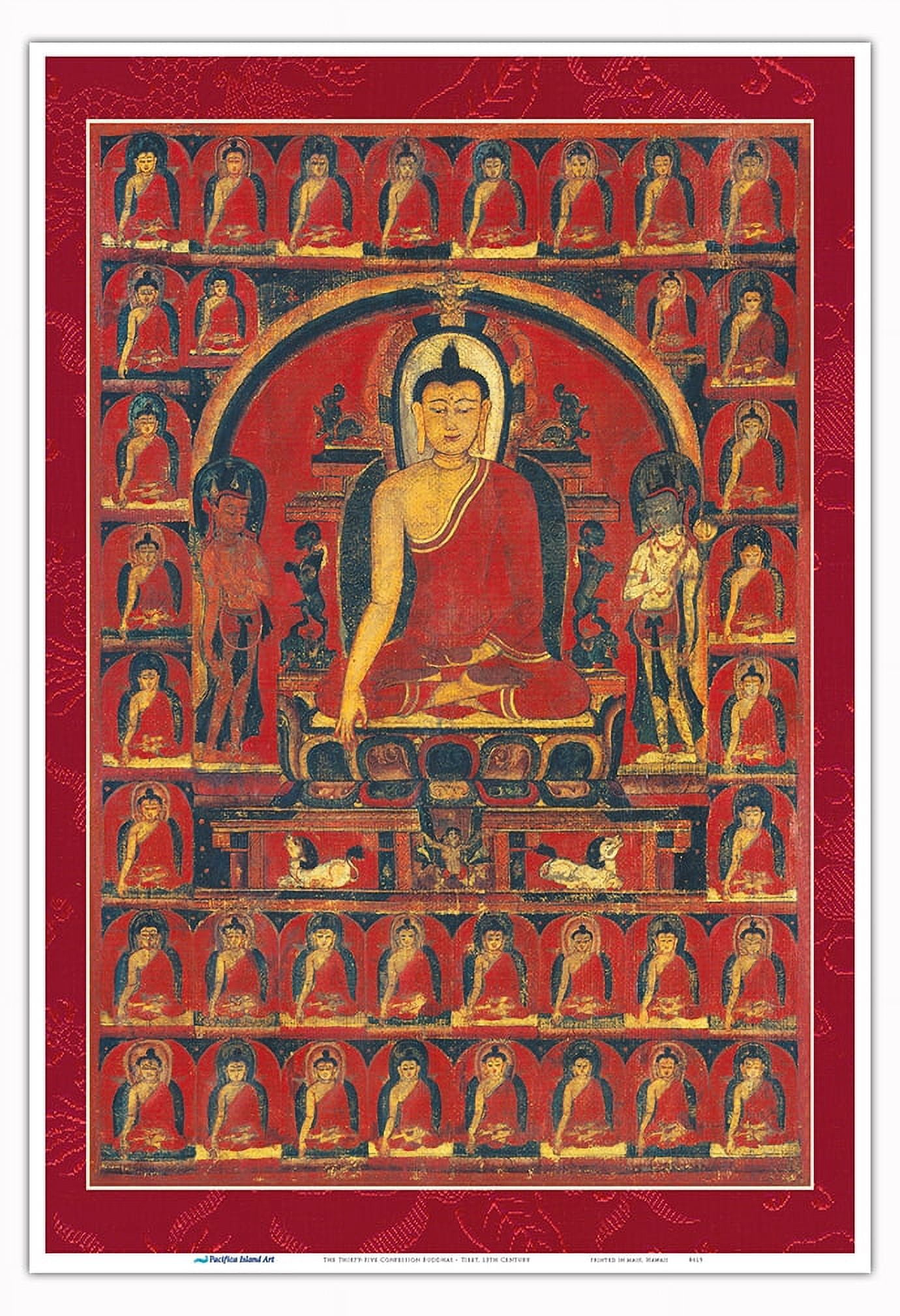 The Thirty-Five (35) Confession Buddhas - Buddha Shakyamuni - Vintage ...