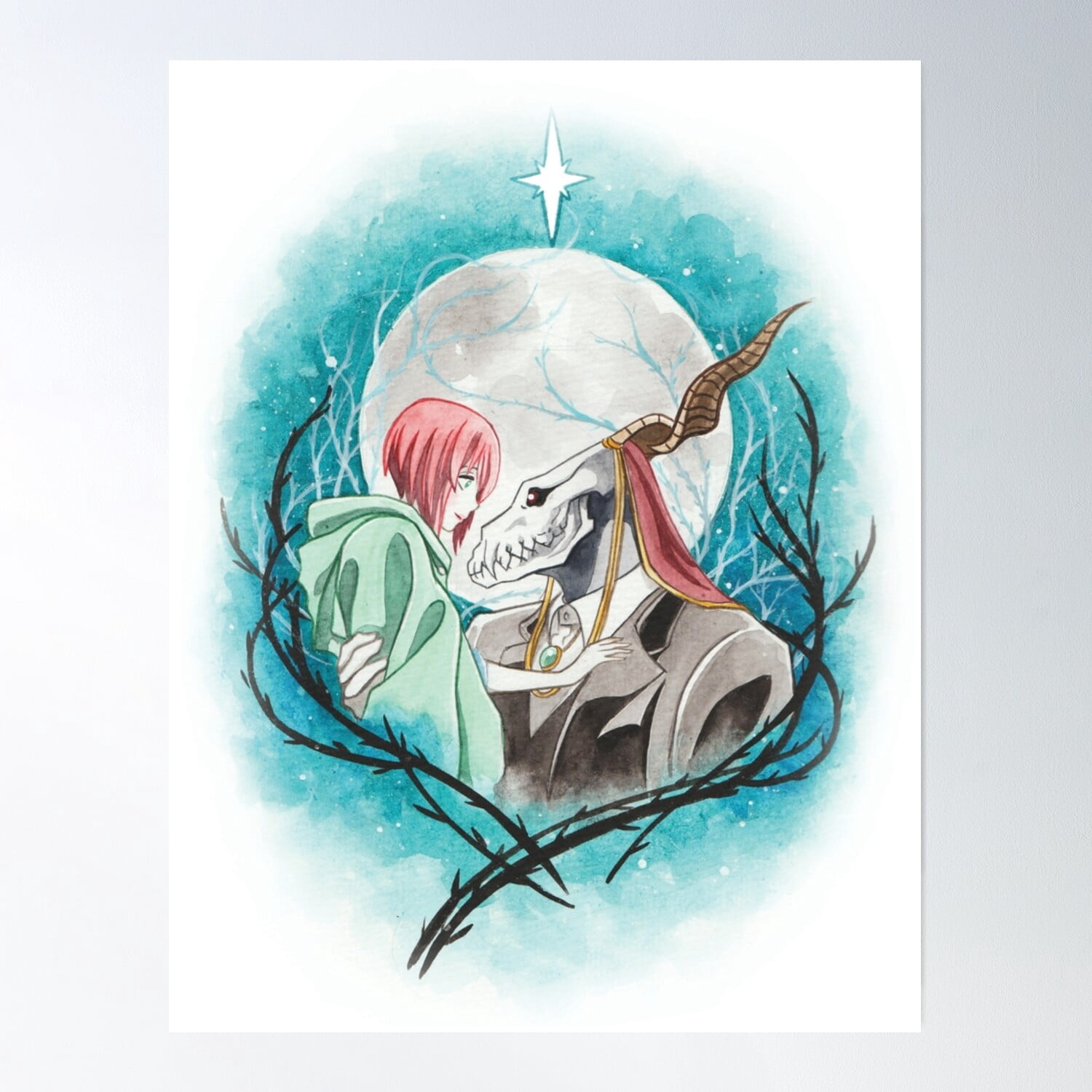 The Thorn Mage And His Apprentice Poster Wall Art, Modern Wall Decor ...