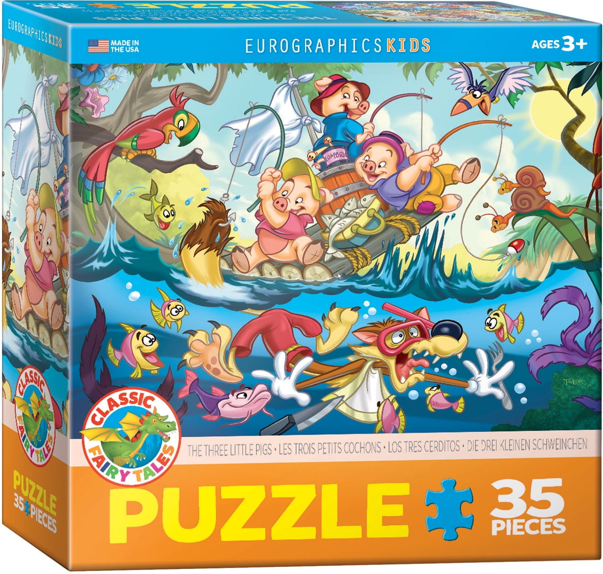 The Three Little Pigs 35-Piece Puzzle - Walmart.com