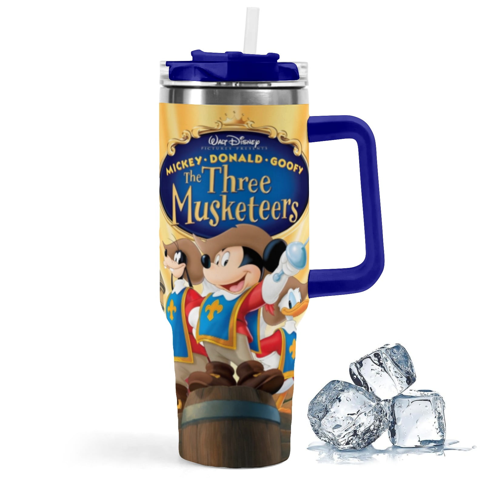 The Three Musketeers Large capacity car cup has an iconic print, is ...