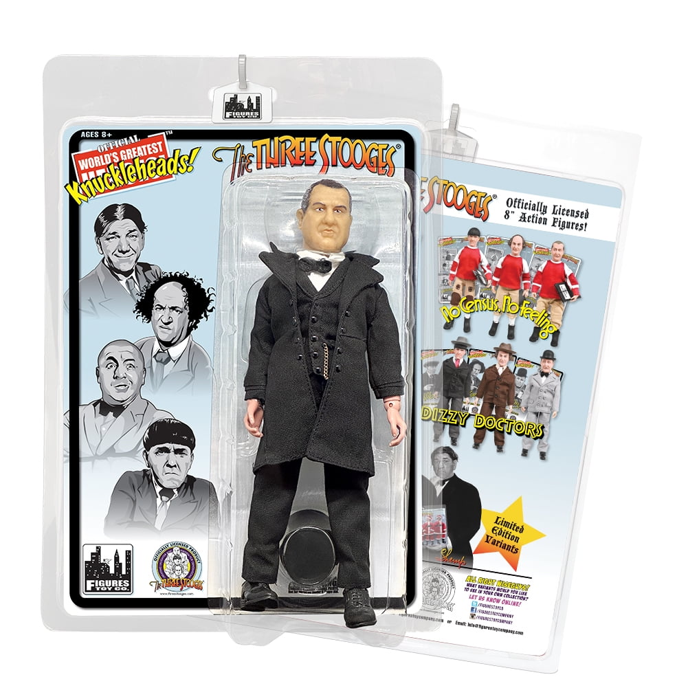 The Three Stooges 8 Inch Action Figures Suit & Top Hat Series: Curly ...