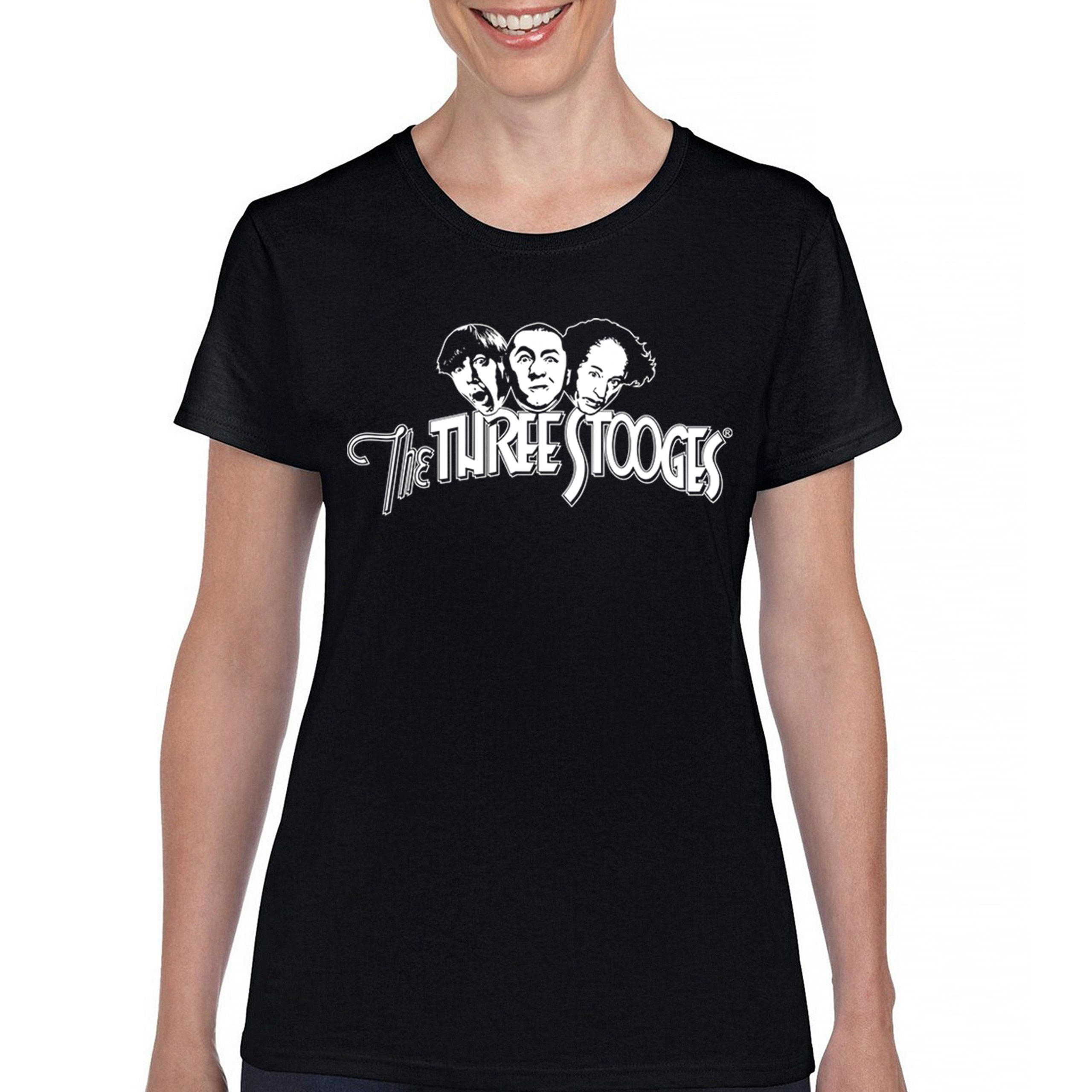 The Three Stooges Curly Moe Larry T-Shirt Funny 3 Wise Guys Howard ...