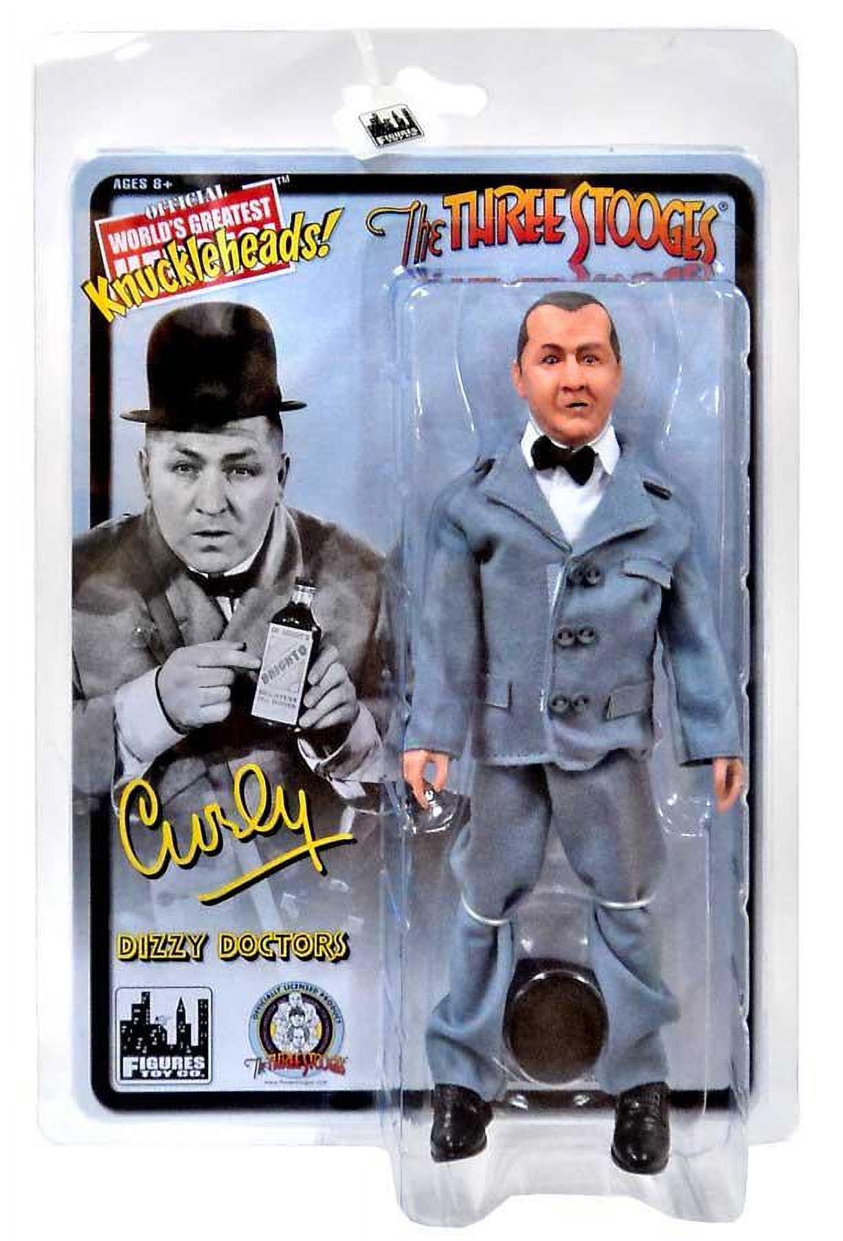 The Three Stooges Dizzy Doctors Curly Action Figure - Walmart.com