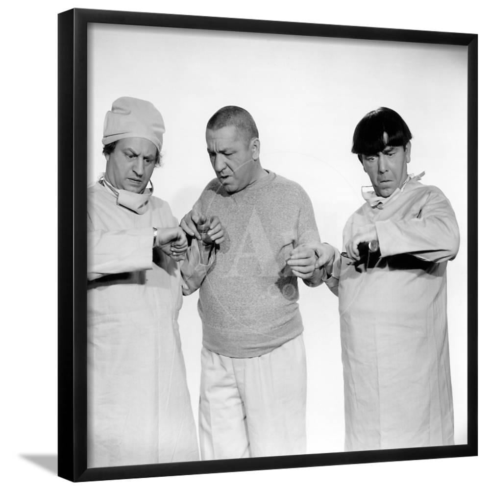 The Three Stooges Hey Moe I Got No Pulse, Framed Art Print Wall Art ...