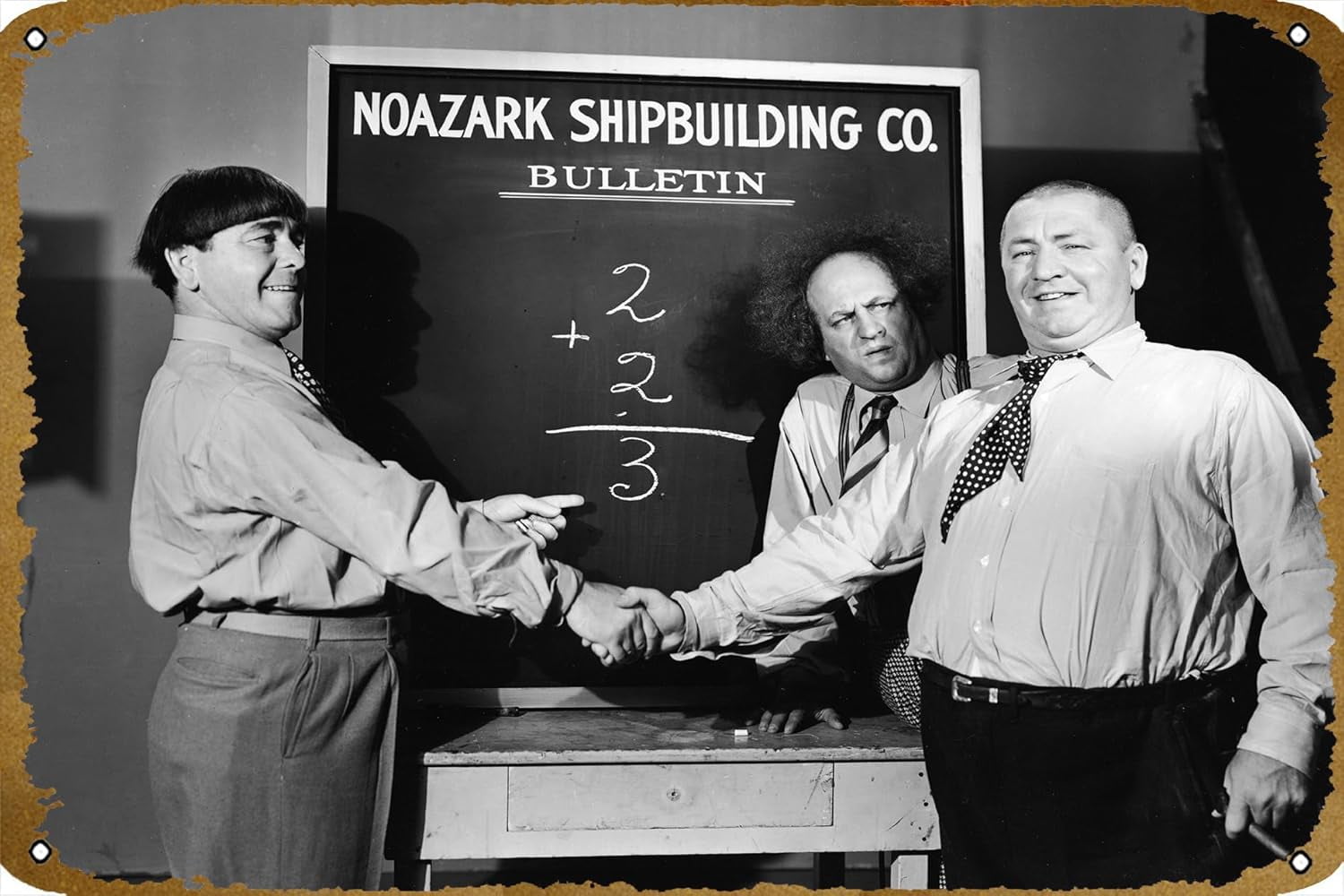The Three Stooges: Pure Genius! movie poster Metal Signs Vintage Tin ...