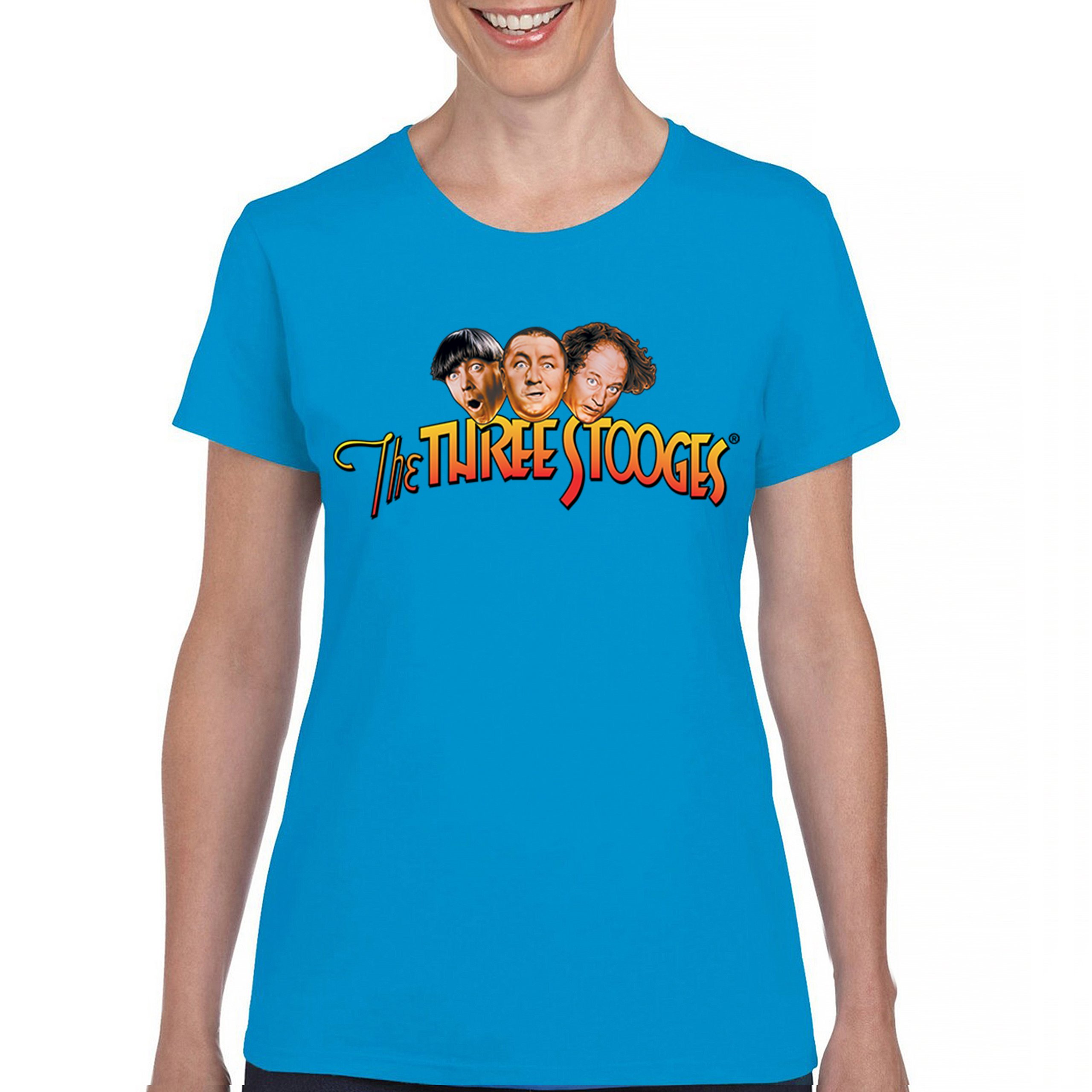 The Three Stooges T-Shirt Funny 3 Wise Guys Curly Howard Moe Larry Shemp Classic Retro American ...