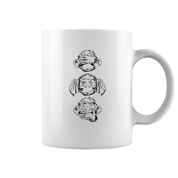 The Three Wise Monkeys Three Wise Monkeys Design Monkey Face - Walmart.com