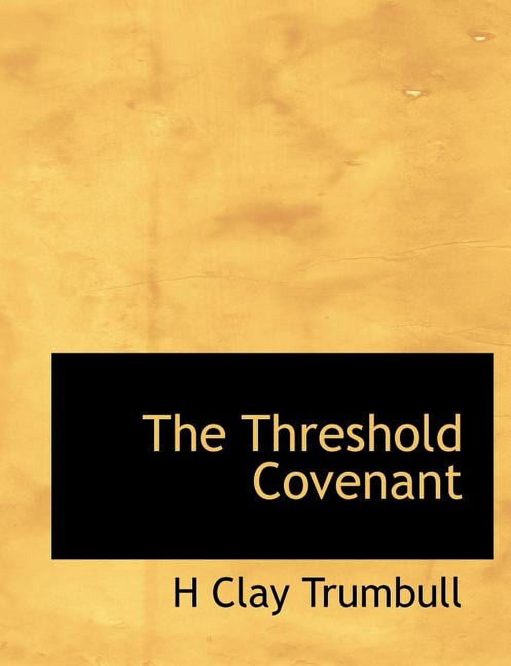 The Threshold Covenant (Paperback) - Walmart.com