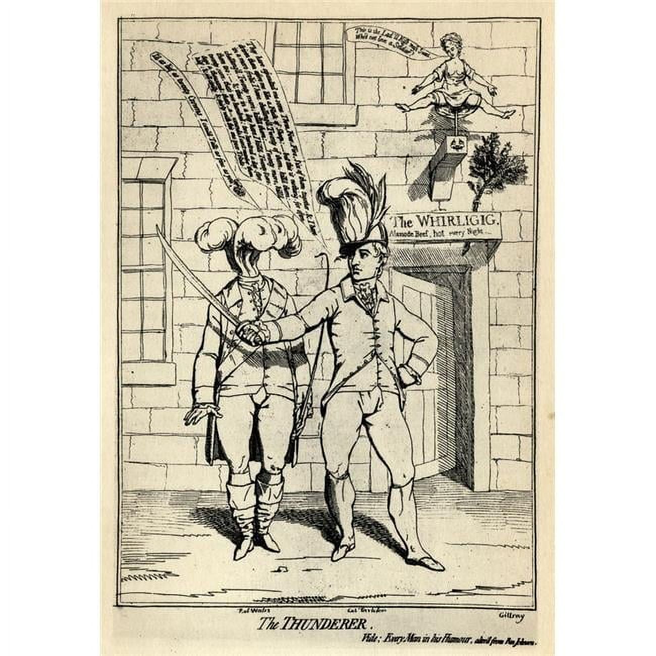 The Thunderer A Contemporary Satirical Cartoon Concerning the Prince of ...