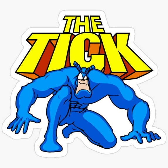 The Tick Action Pose Sticker Phone Decal Water Bottle Stickers Car ...