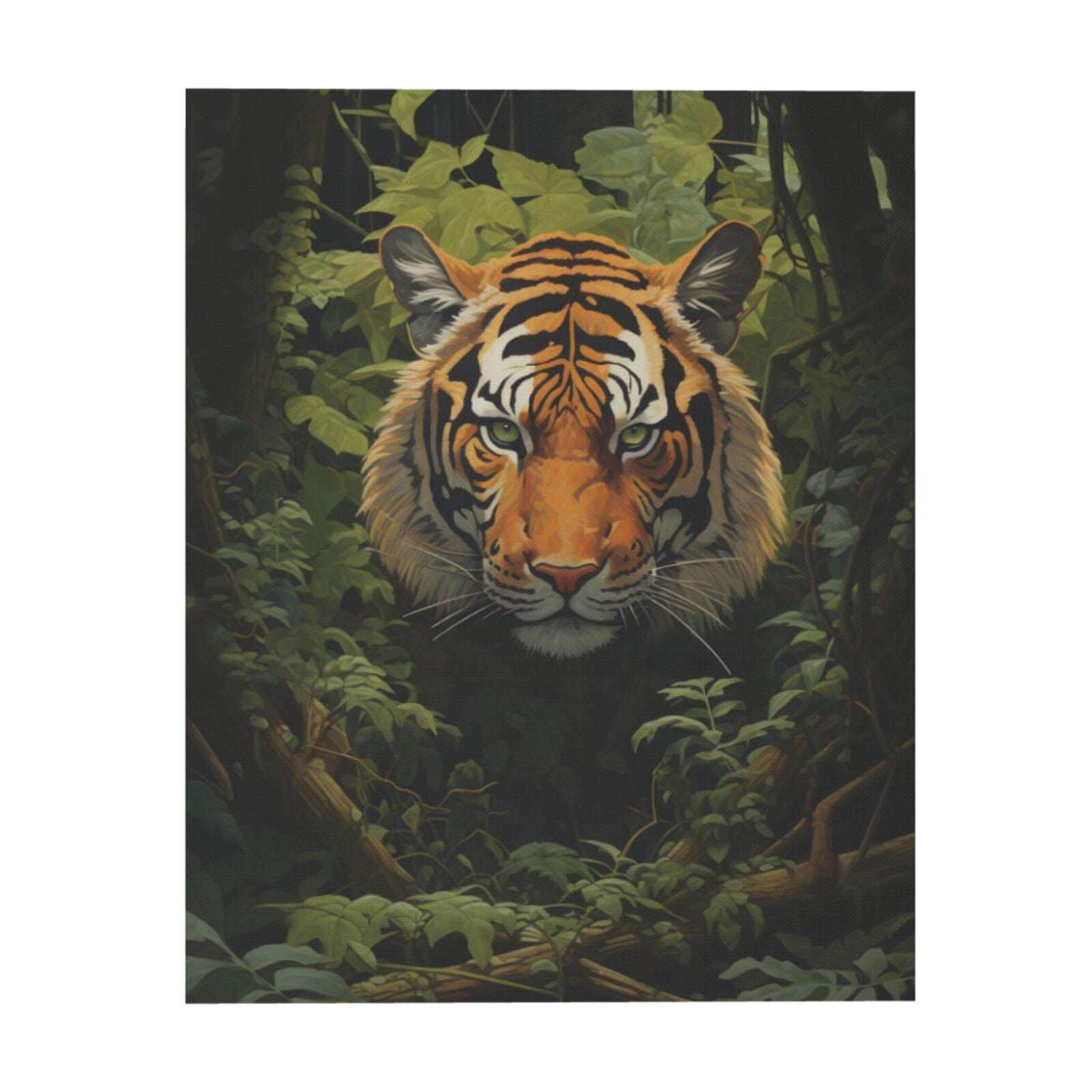 The Tiger Is Weaving Through The Woods (2) Canvas Frameless Painting ...