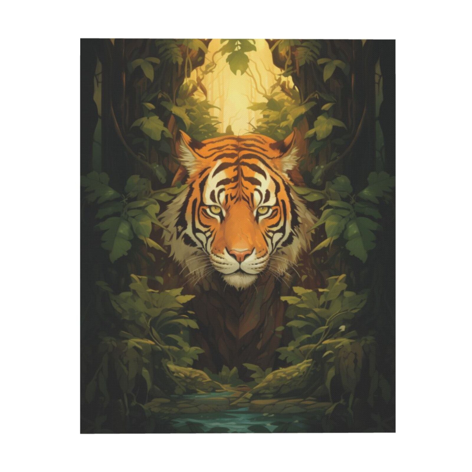 The Tiger Is Weaving Through The Woods (7) Canvas Frameless Painting ...