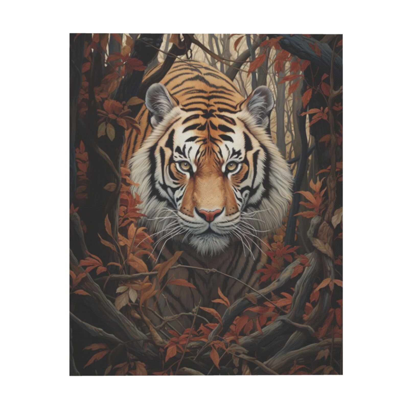 The Tiger Is Weaving Through The Woods (8) Canvas Frameless Painting ...