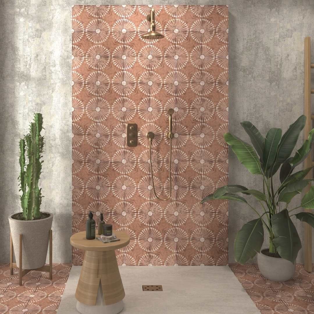 The Tile Life Amanecer 8 in x 8 in Cotto Satin Porcelain Floor and Wall ...
